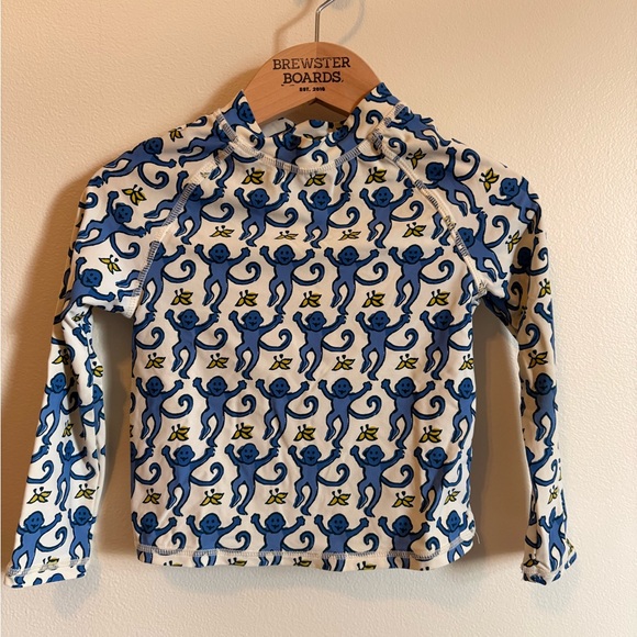 Roller Rabbit | Swim | Roller Rabbit Monkey Print Long Sleeve Rashguard ...